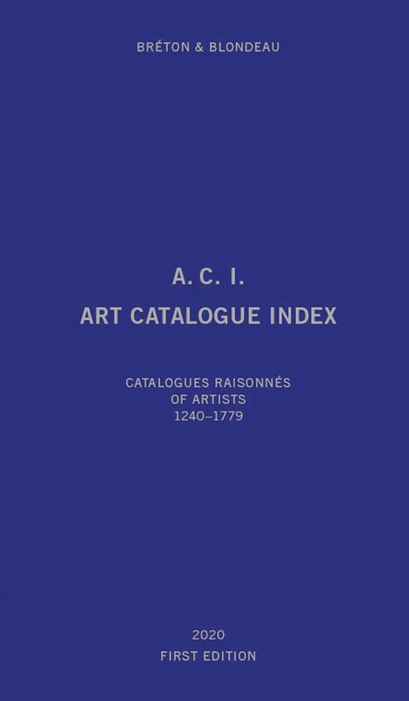 Art Catalogue Index - ACC Art Books UK