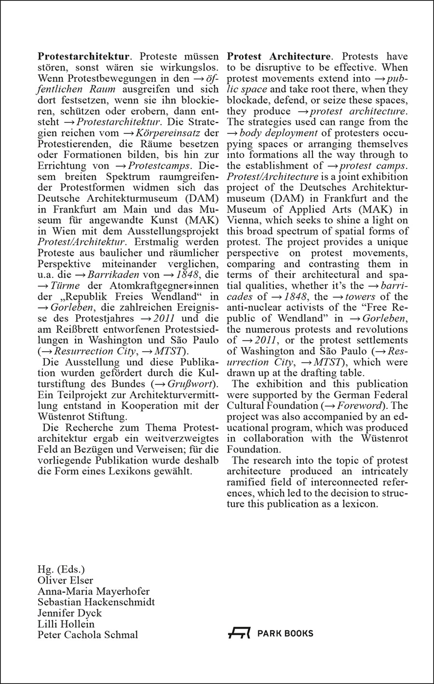 Protest Architecture - ACC Art Books UK