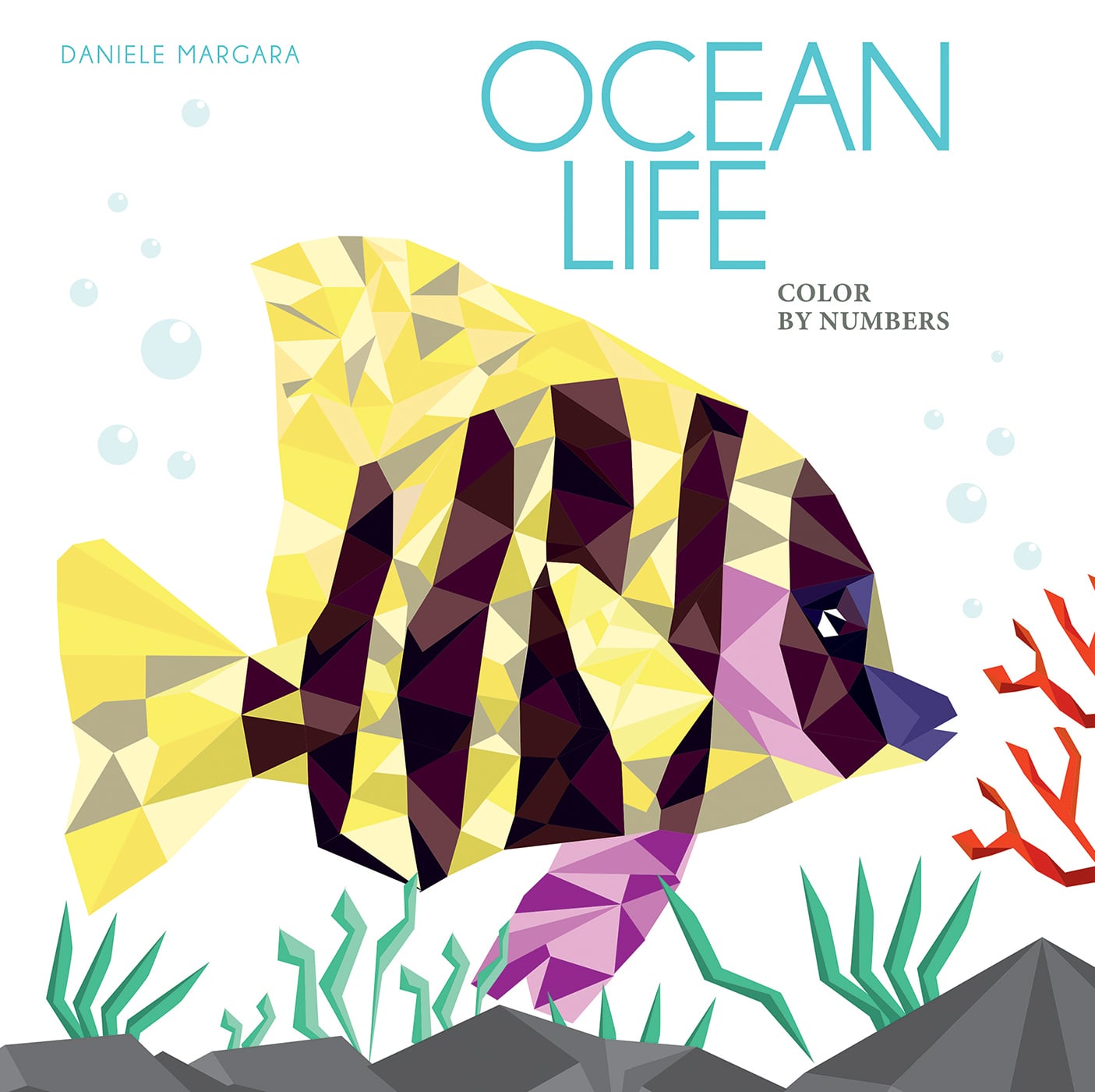 Ocean Life: Color by Numbers Geometrical Artworks - ACC Art Books UK