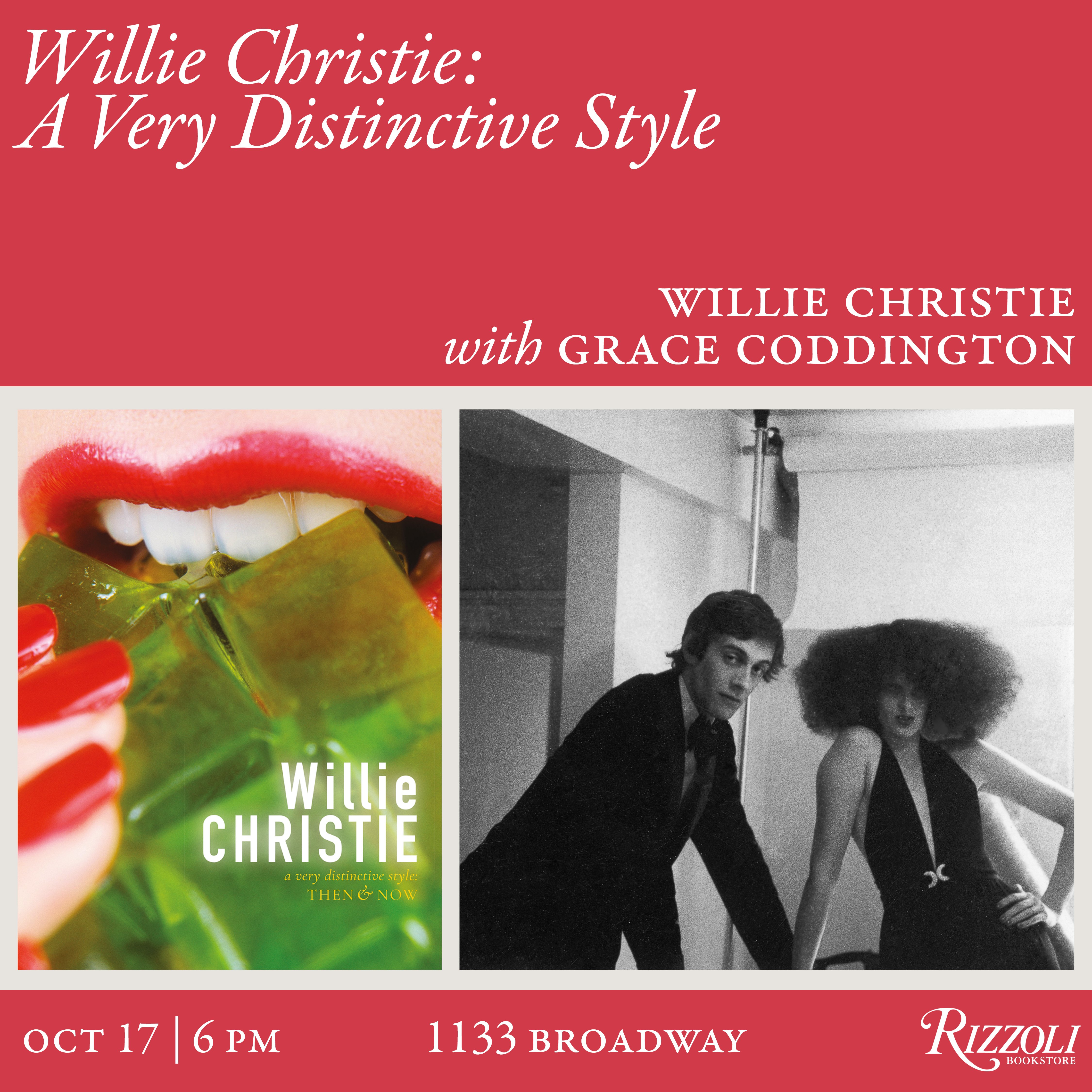 Willie Christie with Grace Coddington at Rizzoli Bookstore! - ACC Art ...